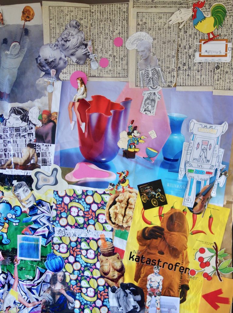 2020 Collage series # 2 / COVID 19 crisis / Milan/ Italy - Katell Gélébart